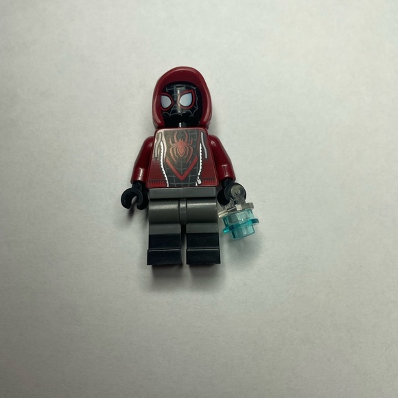 Lego | Toys | Lego Spiderman Miles Morales Minifigure Dark Red Hood ...